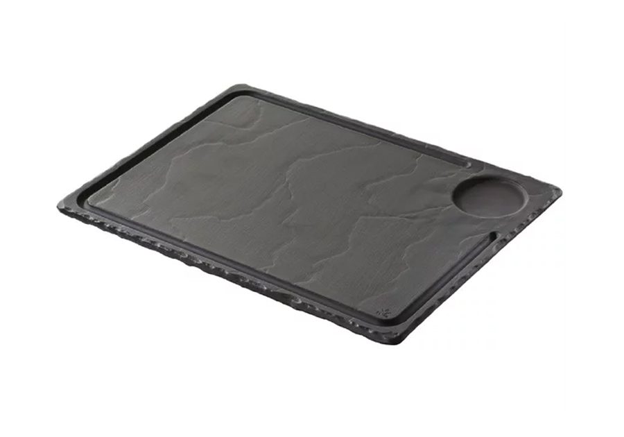 Revol Basalt Matt Black Slate Effect Steak Plate 33x22cm - S/Code ...