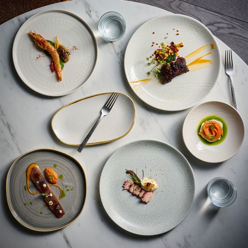 Churchill Plate Coupe Tide White 29cm. Buy online at Cooks Villa